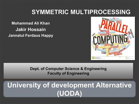 Symmetric Multiprocessing Pptx Operating Systems Computer Software And Applications
