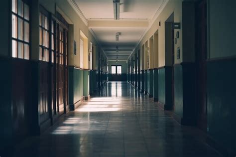Premium Ai Image Blur Image Background Of Corridor In School Image Generative Ai