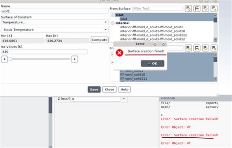 【fluent】iso Clip、iso Surface和plane Surface的区别，iso Surface如何添加和应用？error