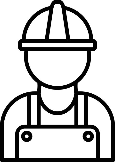 Worker Outline Icon 9243677 Vector Art At Vecteezy