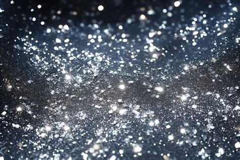 Premium Ai Image Silver Starlight Glitter Texture