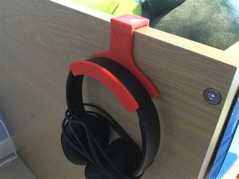 3d Print Headphone Hook Parametric・cults