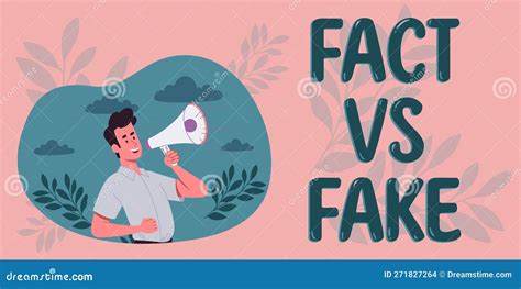 Text Showing Inspiration Fact Vs Fake Internet Concept Is It True Or Is False Doubt If