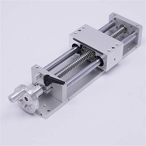 Manual Cross Sliding Table 200mm Linear Rail Slide Stage Actuator Table Cnc Mill Ebay