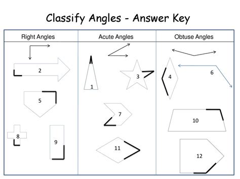 Classify Angles Directions Cut Out Each Figure Below Classify The