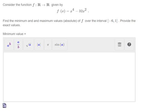 Solved Consider The Function F RR Given By F X X X Chegg
