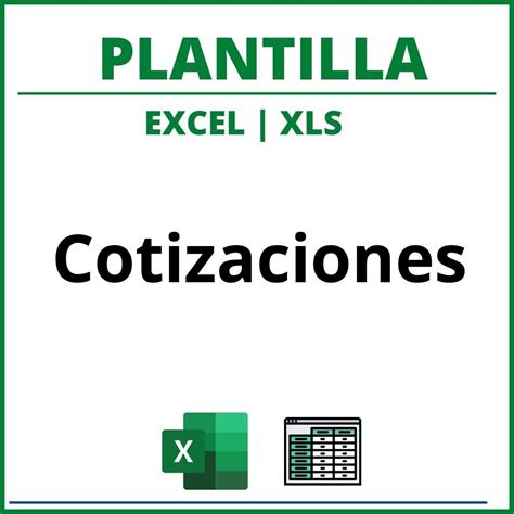 Plantilla Cotizaciones Excel