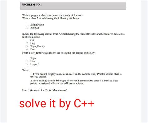 Solved PROBLEM NO 1 Write A Program Which Can Detect The Chegg Com