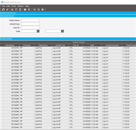 System Activity Log Thousands Of Log On Rows Epicor Erp 10 Epicor User Help Forum System Activity Log Thousands Of Log On Rows Epicor Erp 10 Epicor User Help Forum