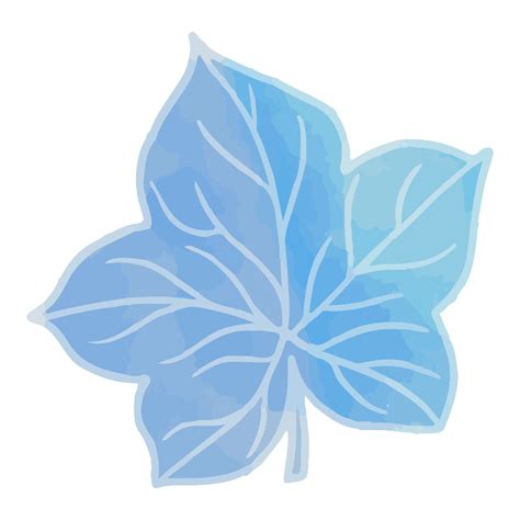 Watercolor Leaf Blue Leaves Clipart Png
