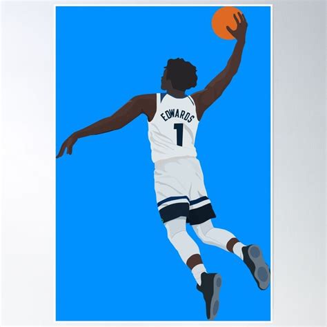 Anthony Edwards Dunk Poster Anthony Edwards Edwards Anthony