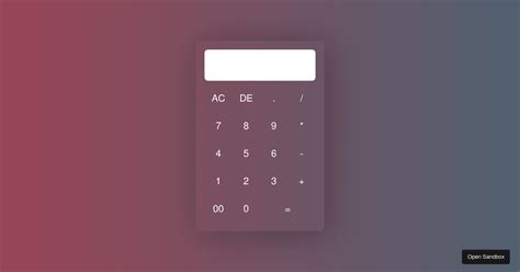 Calculator Codesandbox