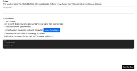 Lexical React Examples CodeSandbox