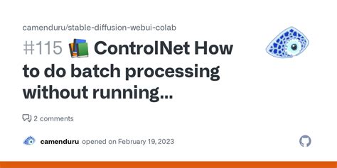 Controlnet How To Do Batch Processing Without Running Img Img Issue