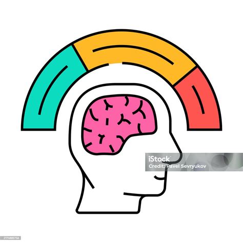 Cognitive Load Ux Ui Design Icon Color Illustration Stock Illustration