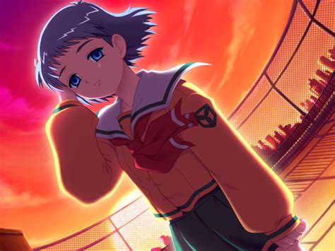 The Big Imageboard Tbib 1girl Blue Eyes Blue Hair Buttons Chain