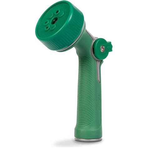 gilmour medium duty 7 pattern pre set thumb trigger metal watering nozzle spruce green city