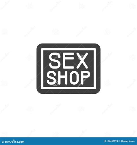 Sex Shop Sign Vector Icon Stock Vector Illustration Of Solid 164458874