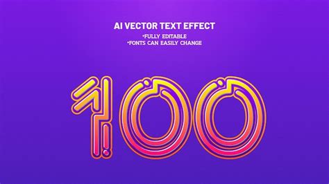 Premium Vector 3d Editable Vector Text Effect Eps Design Template