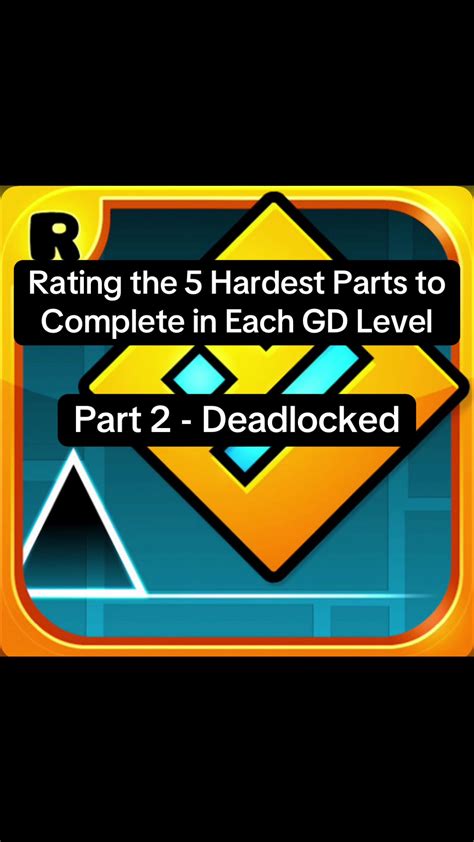 The 5 Hardest Parts To Beating Deadlocked Foryoupage Geometrydashdem