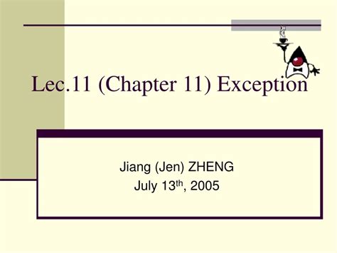 Ppt Lec11 Chapter 11 Exception Powerpoint Presentation Free