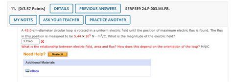 Solved A Cm Diameter Circular Loop Is Rotated In A Chegg