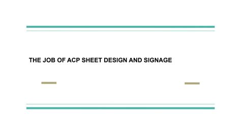 THE JOB OF ACP SHEET DESIGN AND SIGNAGE By Nishiyath Issuu