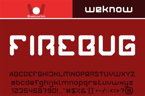firebug windows font free for personal