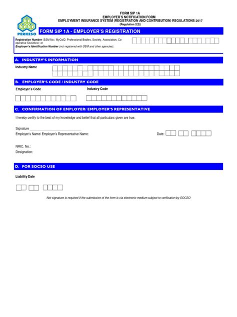 Formsip1a Employersnotificationform Pdf