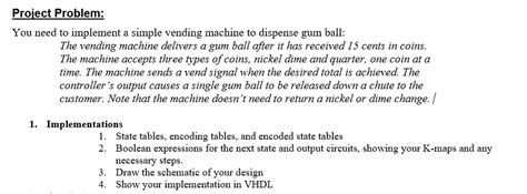 Solved Project Problem You Need To Implement A Simple