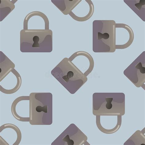 Lock Seamless Pattern Stock Vector Illustration Of Keyhole 138993036