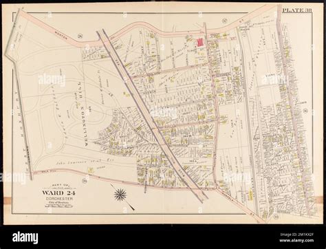 Atlas Of The City Of Boston Dorchester Mass Plate 38 Boston Mass
