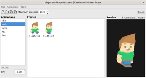 Full Featured Sprite Sheet Editor Inside Castle Game Engine Also Our Own Castle Sprite Sheet