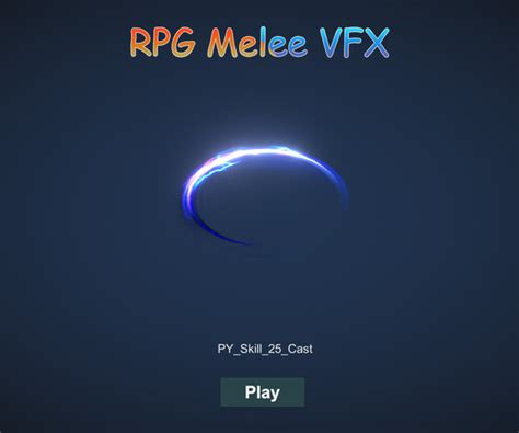 Artstation Unity Rpg Melee Vfx Visual Effects Game Assets