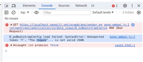 Issues With Pega Web Embed Support Center
