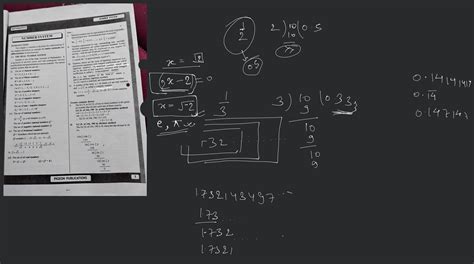 Number System Mathematics Numbersystem Note I Rational Numbers May