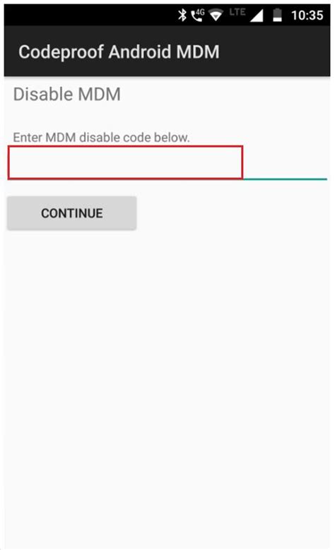 Disable Mdm Using A Code Customer Support And Training Codeproof