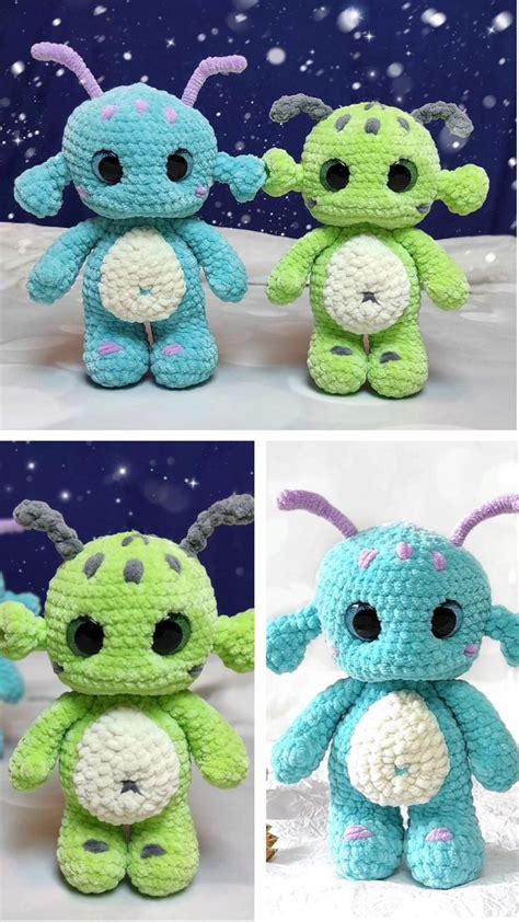 Alien Crochet Pattern Ufo Crochet Amigurumi Alien Plush Pattern