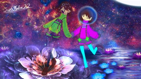Undertal Au Outertale Chara And Frisk By Subjohn22 On Deviantart