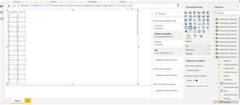 solved rank the frequency of text type column dax power