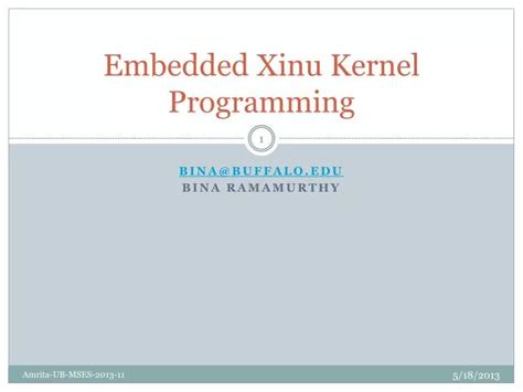 Ppt Embedded Xinu Kernel Programming Powerpoint Presentation Free Download Id1873843