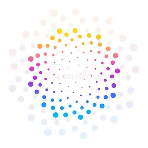 Abstract Colorful Circle Dotted Background Vector Illustration Stock