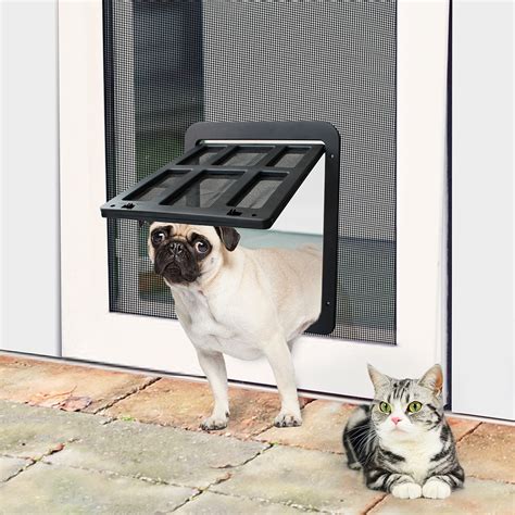 Люлееща се врата за животни Walalla Abs магнитна 34×44 см черна Emag Bg