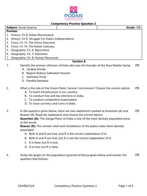 Qp Cb Viii Social Science Cpq 2 Pdf