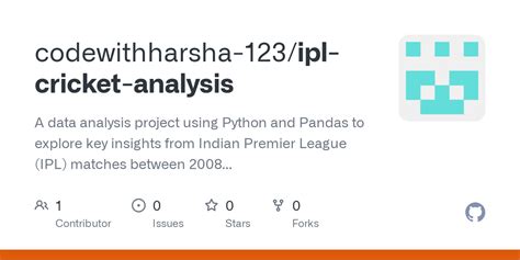 github codewithharsha 123 ipl cricket analysis a data analysis