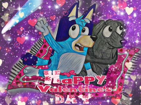 Bluey And Jean Luc Valentine Flight By Yingcartoonman On Deviantart