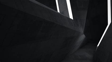 빈 어두운 추상 콘크리트 방 인테리어 3d 그림 3d 렌더링 프리미엄 사진