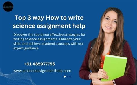 Top 3 Way How To Write Science Assignment Help By Assignment Writing Help Aug 2024 Medium