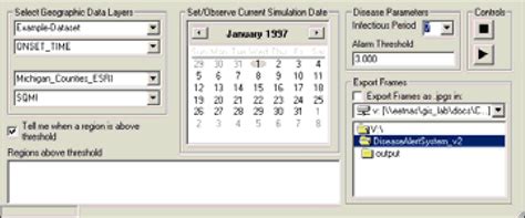 A Screenshot Of The User Interface For The Gis Outbreak Visualization