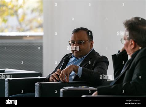 Frankfurt Am Main Germany October 18 2023 Nihar Malaviya Talking On
